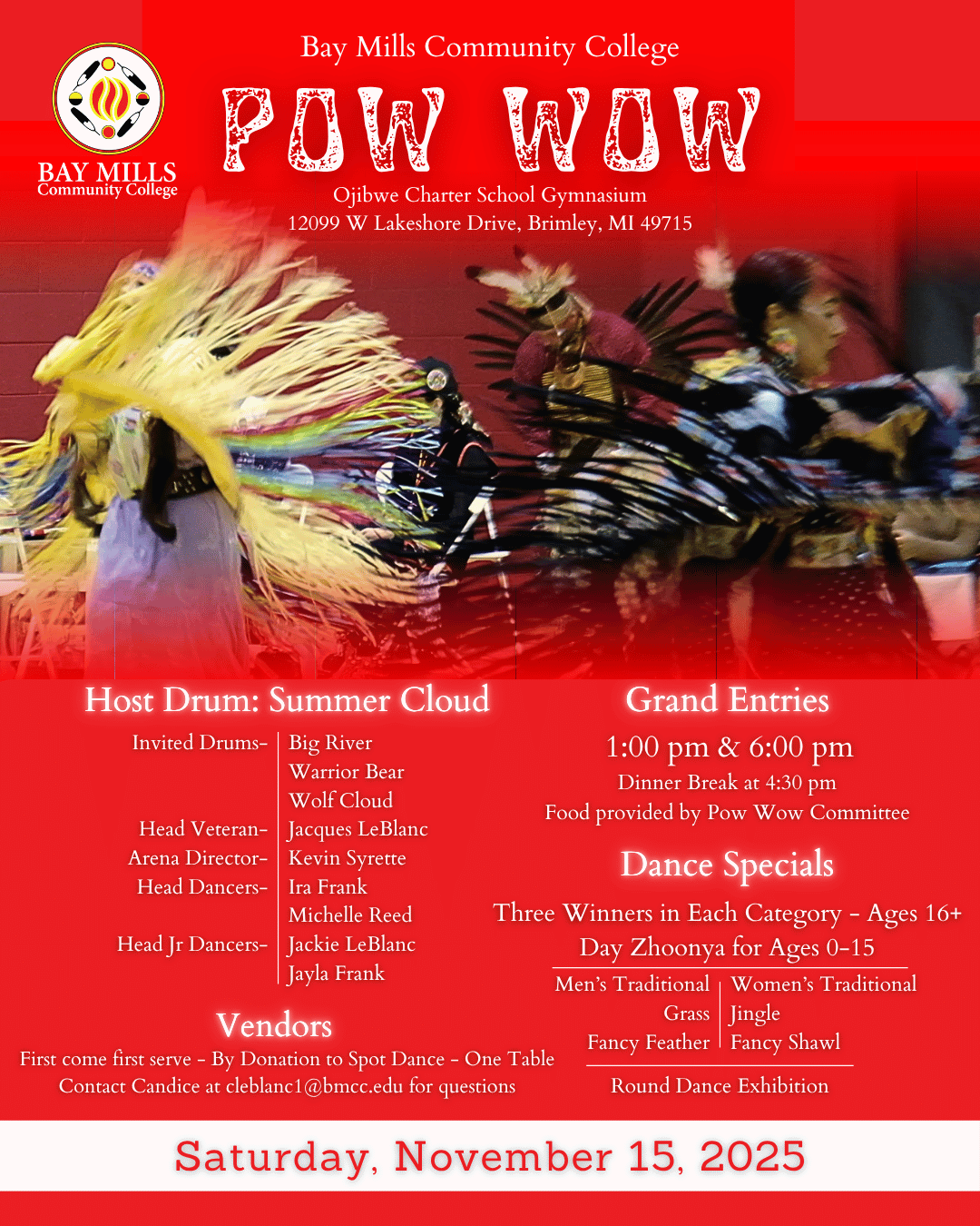 Bay Mills Community College to Host Pow Wow November 15